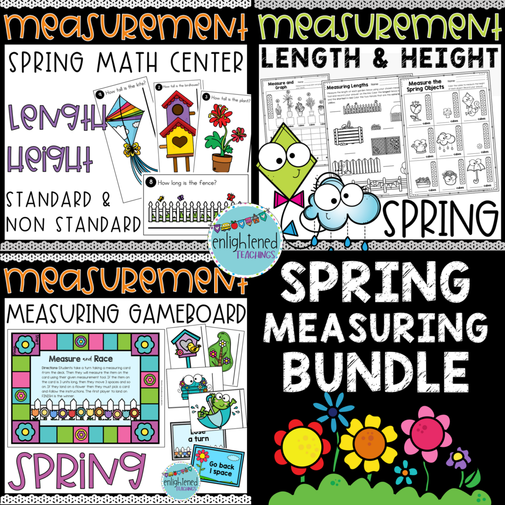 Spring Measurement Activities BUNDLE Spring Measurement Worksheets ...