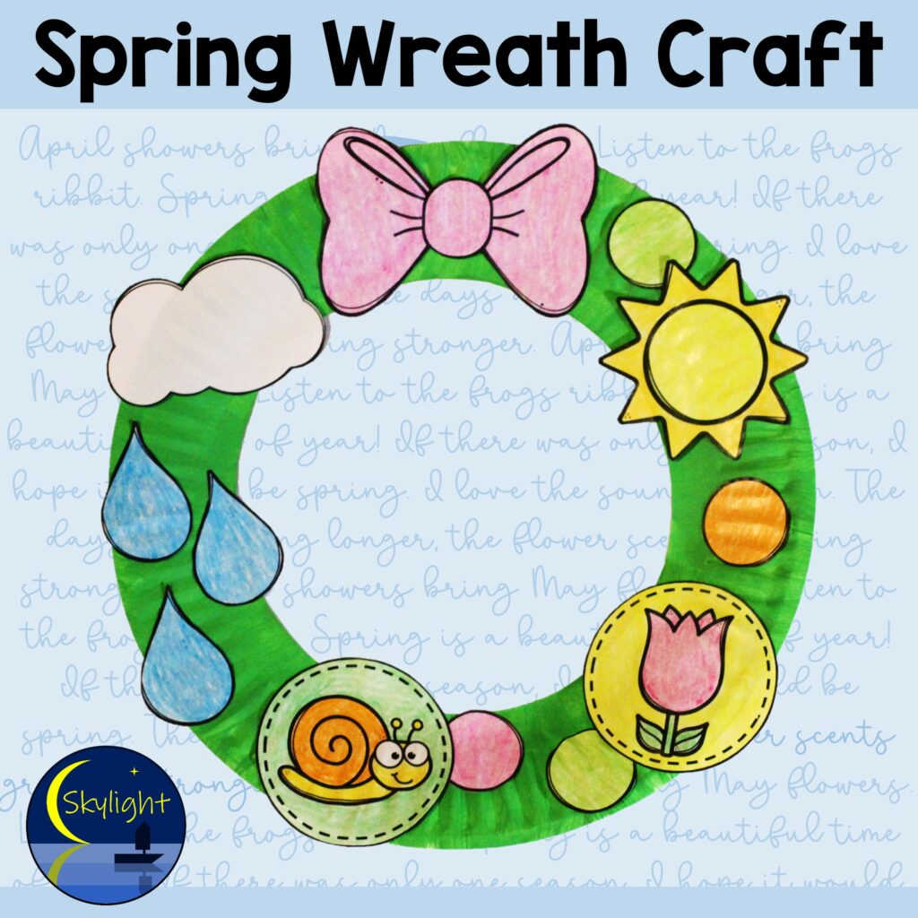 Spring Wreath Paper Plate Craft Activity | Made By Teachers