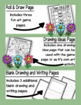 Roll a Flower Character Roll and Draw Printable Art Game Art Sub Lesson ...