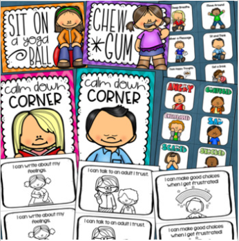 Calming Strategies Calm Corner Coping Skills Posters Mini Book ...