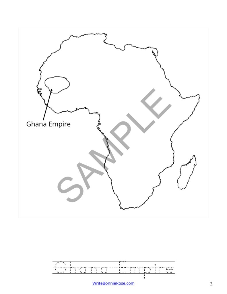 Kingdoms of Medieval Africa Coloring Book-Level A | Made By Teachers