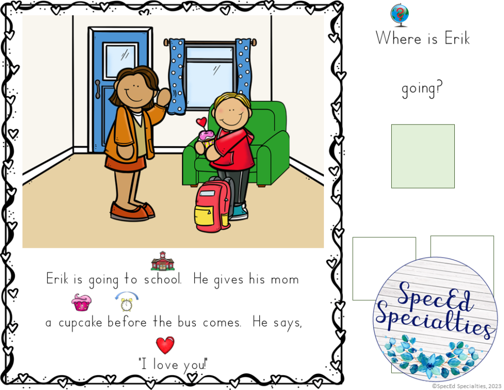 Valentine's Day Reading Comprehension Adapted Books (Lvl 3) | Made By ...