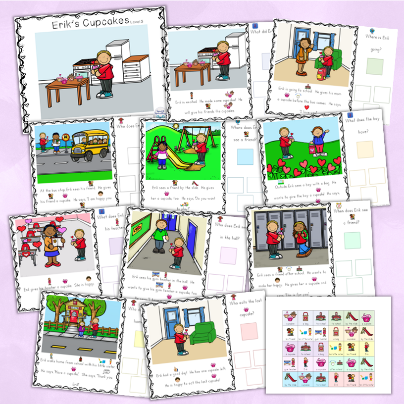 Valentine's Day Reading Comprehension Adapted Books (Lvl 3) | Made By ...