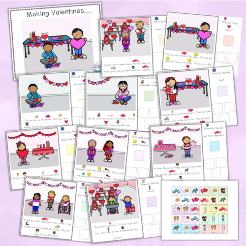 Valentine's Day Reading Comprehension Adapted Books (Lvl 3) | Made By ...