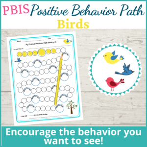 Behavior Visual Supports- Birds | Made By Teachers