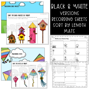 Spring Measuring Task Cards Spring Non Standard Measurement Standard ...