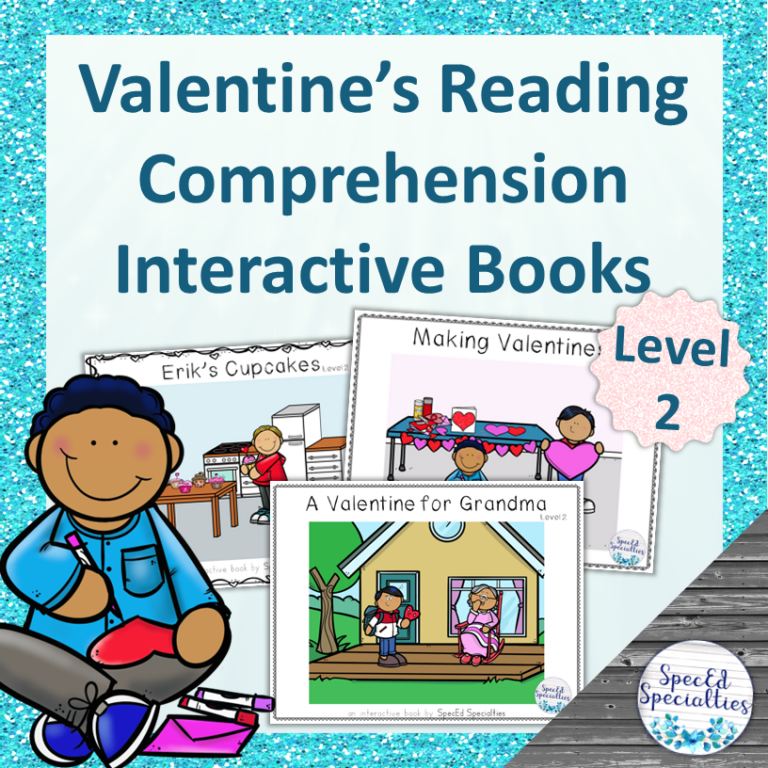 Valentine's Day Reading Comprehension Adapted Books (Lvl 2) | Made By ...