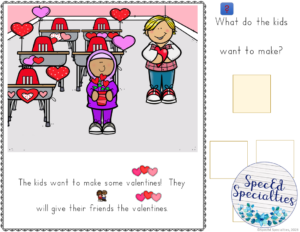 Valentine's Day Reading Comprehension Adapted Books (Lvl 2) | Made By Teachers