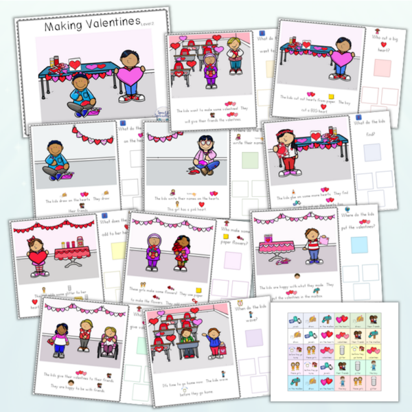 Valentine's Day Reading Comprehension Adapted Books (Lvl 2) | Made By ...