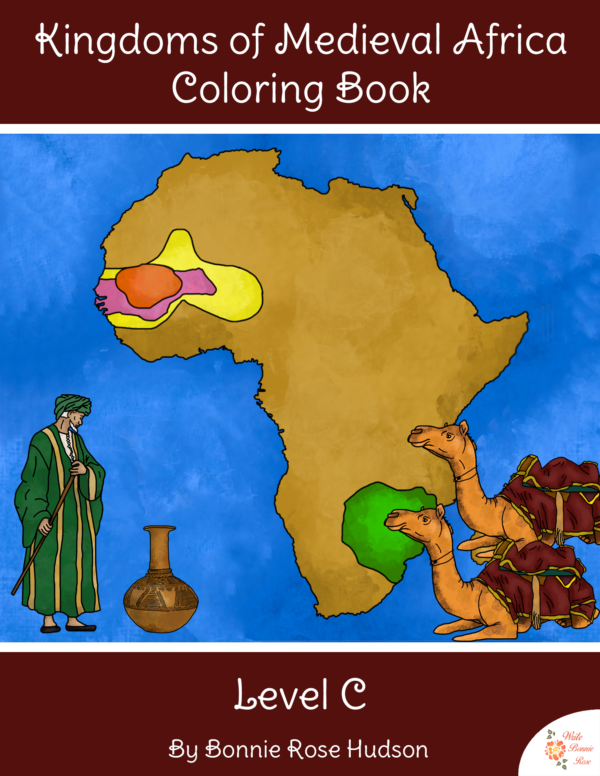 Kingdoms of Medieval Africa Coloring Book-Level C | Made By Teachers