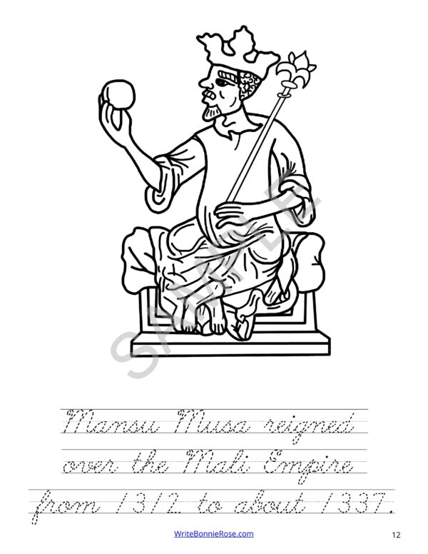 Kingdoms of Medieval Africa Coloring Book-Level C | Made By Teachers