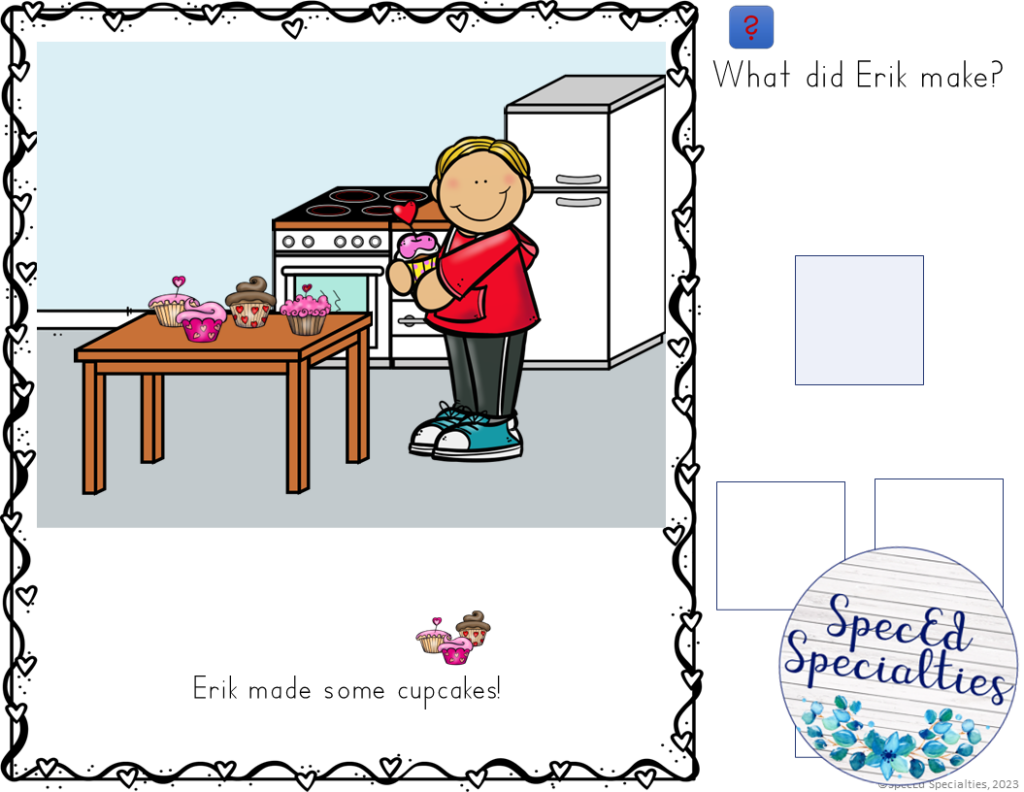 Valentine's Day Reading Comprehension Adapted Books (Lvl 1) | Made By ...