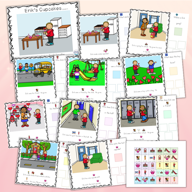 Valentine's Day Reading Comprehension Adapted Books (Lvl 1) | Made By ...