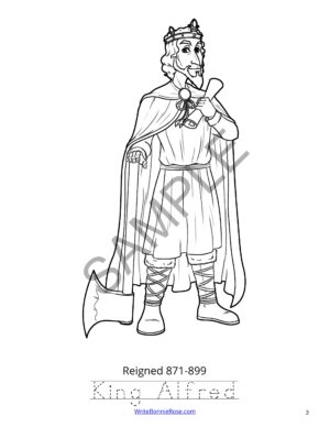 Kings and Queens of England Coloring Book-Level A | Made By Teachers