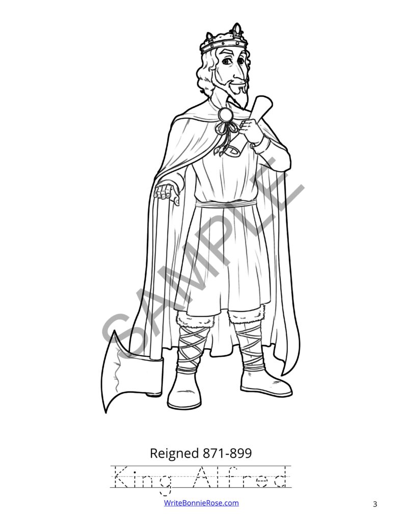 Kings and Queens of England Coloring Book-Level A | Made By Teachers
