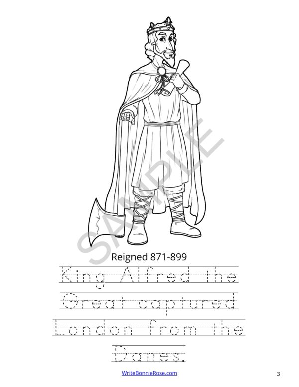 Kings and Queens of England Coloring Book-Level B | Made By Teachers