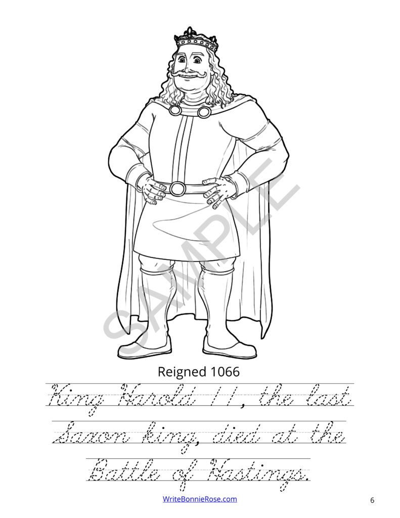 Kings and Queens of England Coloring Book-Level C | Made By Teachers