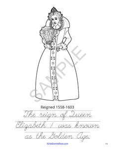 Kings and Queens of England Coloring Book-Level C | Made By Teachers