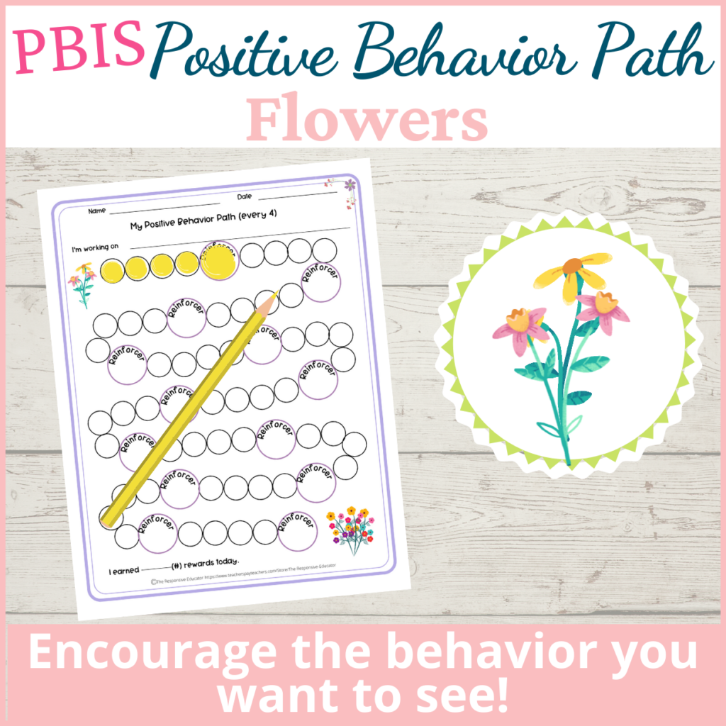 PBIS Positive Behavior Path- Flowers | Made By Teachers