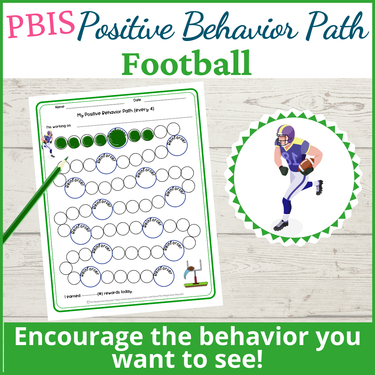 PBIS Positive Behavior Path- Football | Made By Teachers