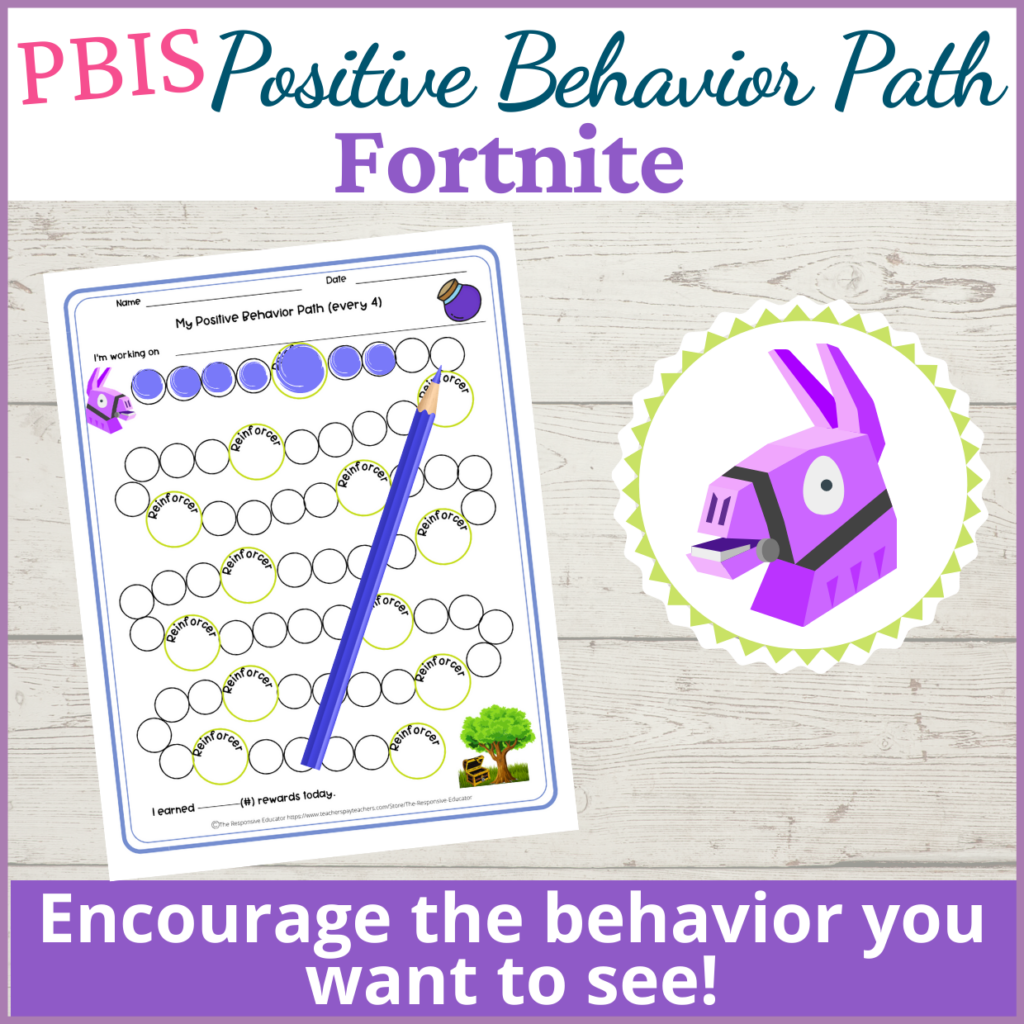 Behavior Visual Supports- Fortnite | Made By Teachers