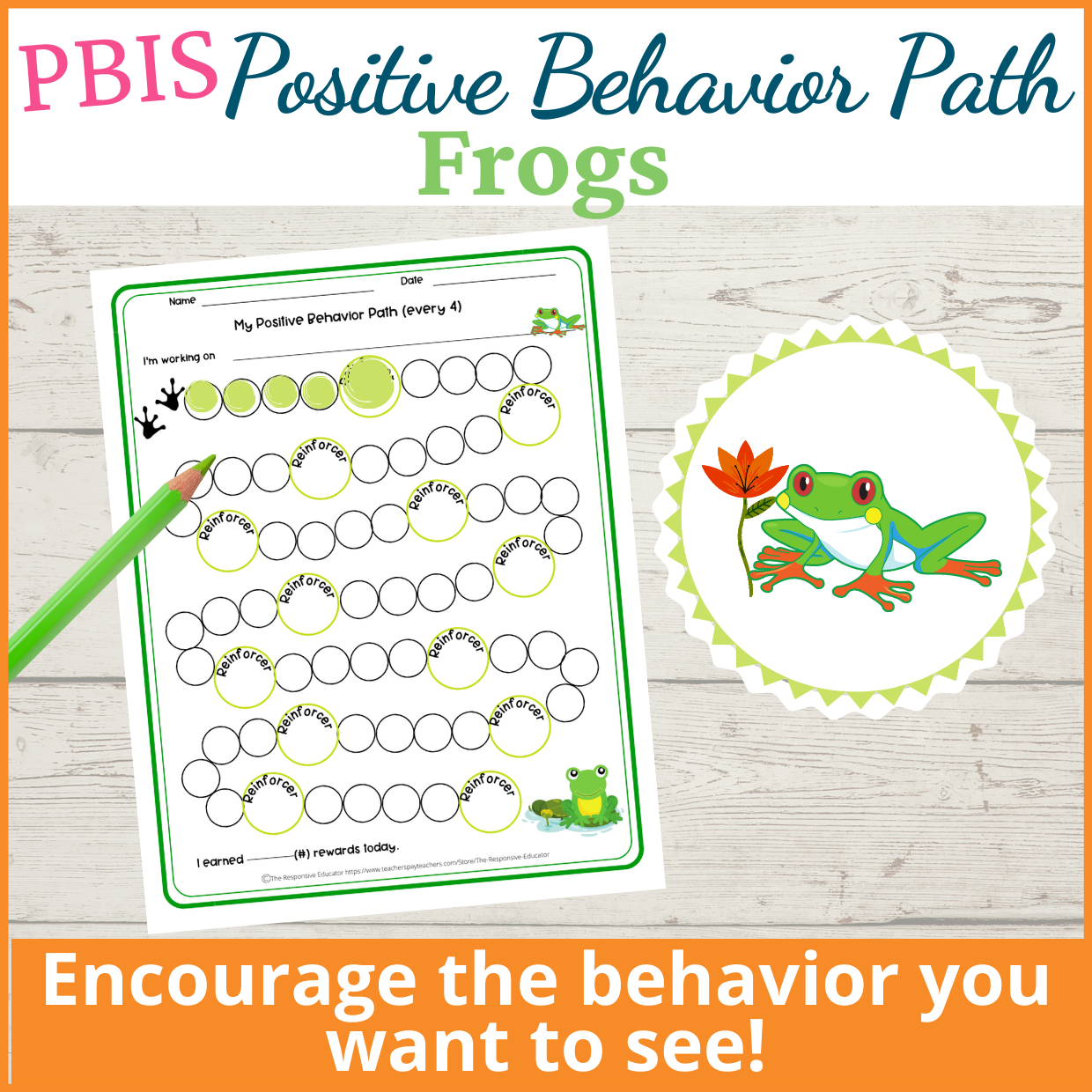 PBIS Positive Behavior Path- Frogs | Made By Teachers