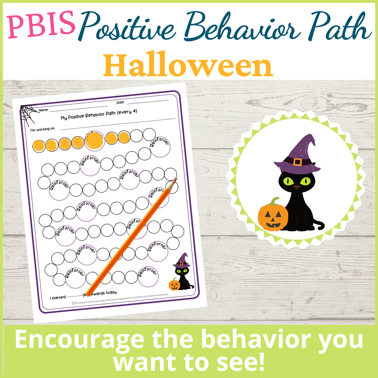PBIS Positive Behavior Path- Halloween | Made By Teachers