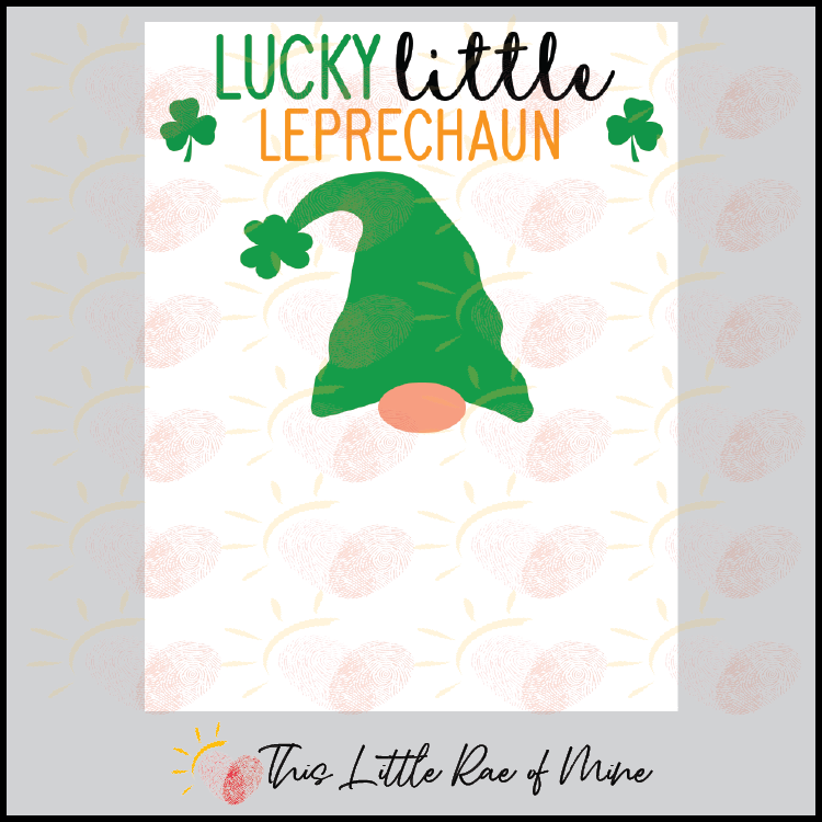 Lucky Little Leprechaun - St Patrick's Day Gnome - handprint Art ...