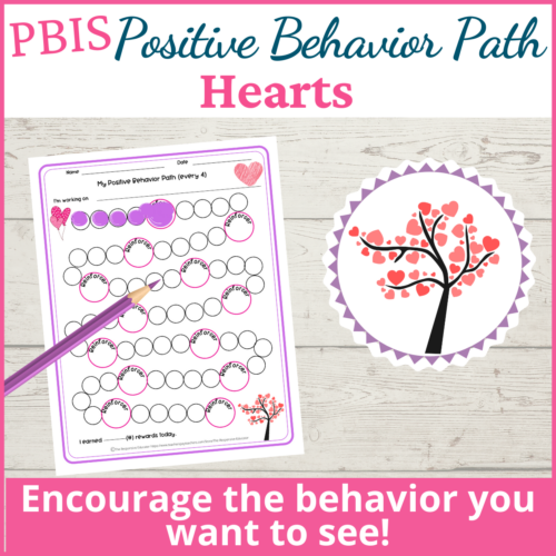 Behavior Visual Supports- Hearts | Made By Teachers