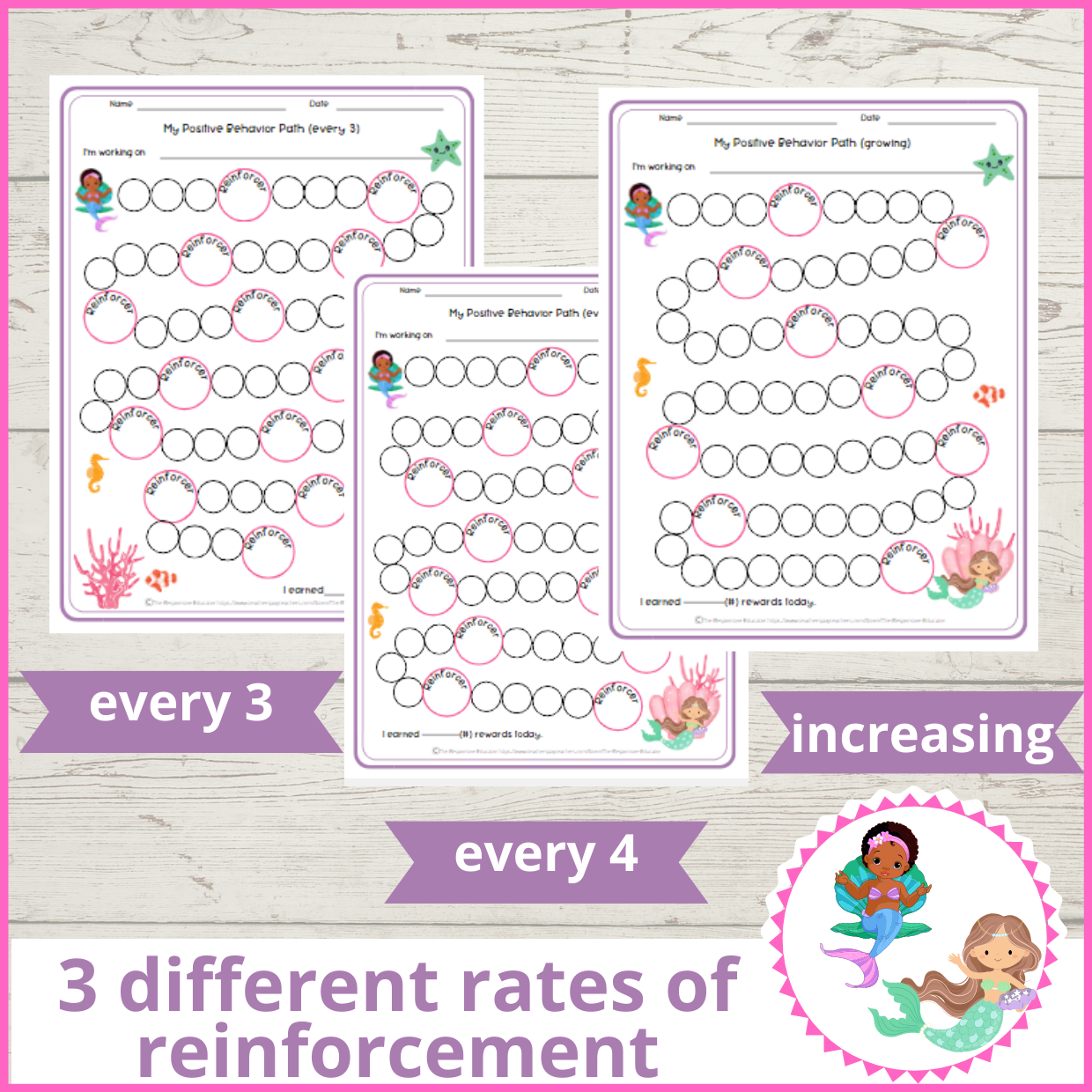 PBIS Positive Behavior Path- Mermaids | Made By Teachers