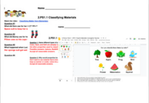 2nd Grade Science Classify Materials 2.PS1.1 Activities | Made By Teachers