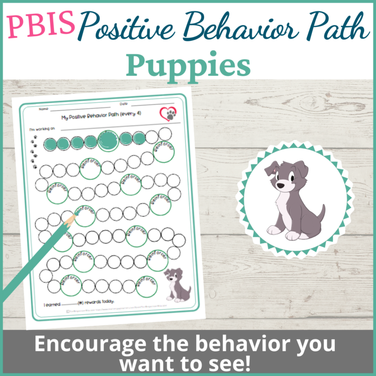 PBIS Positive Behavior Path- Puppies | Made By Teachers
