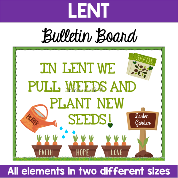 Lent Bulletin Board: Lenten Garden - Made By Teachers