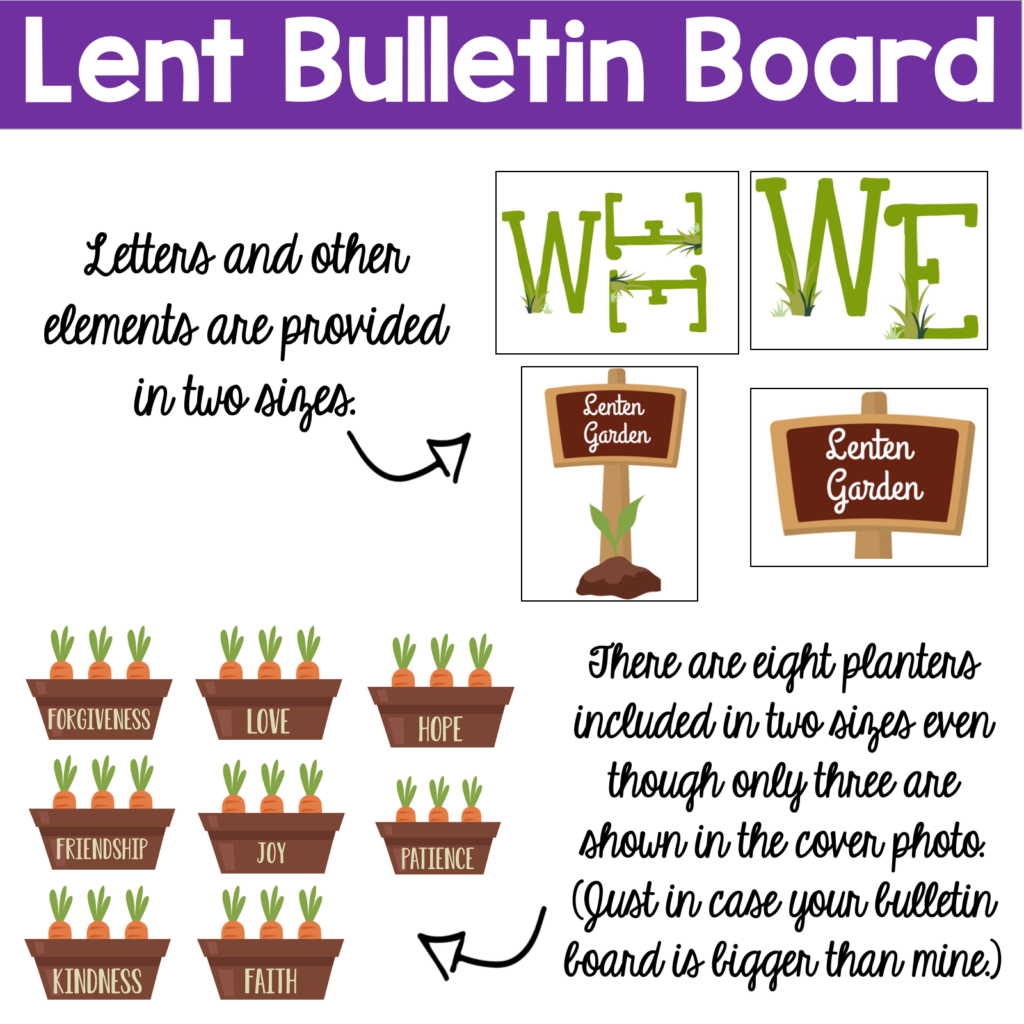 Lent Bulletin Board: Lenten Garden | Made By Teachers