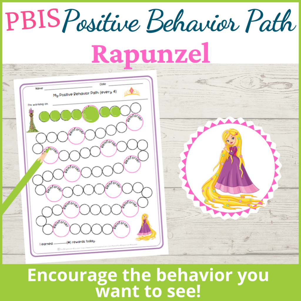 PBIS Positive Behavior Path- Rapunzel | Made By Teachers