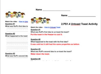 2nd Grade Science Heating & Cooling Substances Activity 2.PS1.4 ...