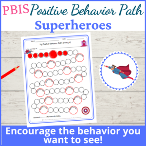 PBIS Positive Behavior Path- Superheroes | Made By Teachers