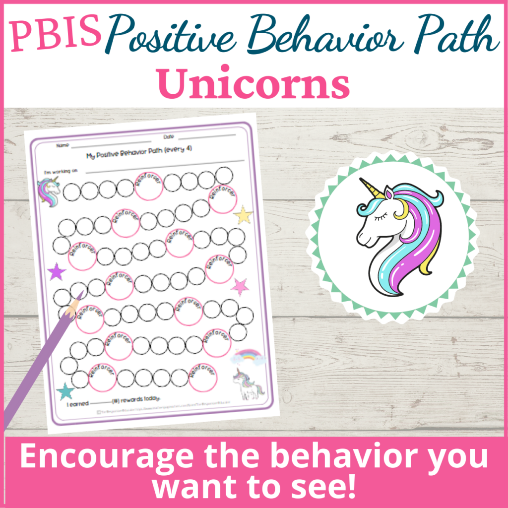 PBIS Positive Behavior Path- Unicorns | Made By Teachers