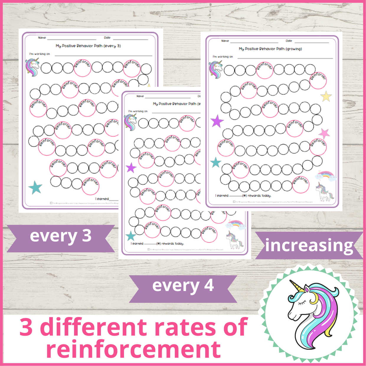 PBIS Positive Behavior Path- Unicorns | Made By Teachers