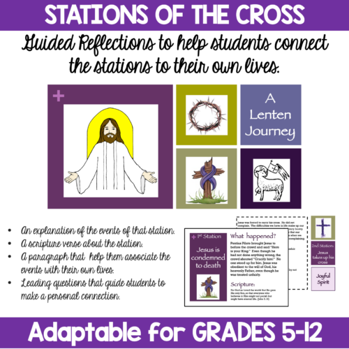 LENT- Stations of the Cross (Digital and Print) | Made By Teachers
