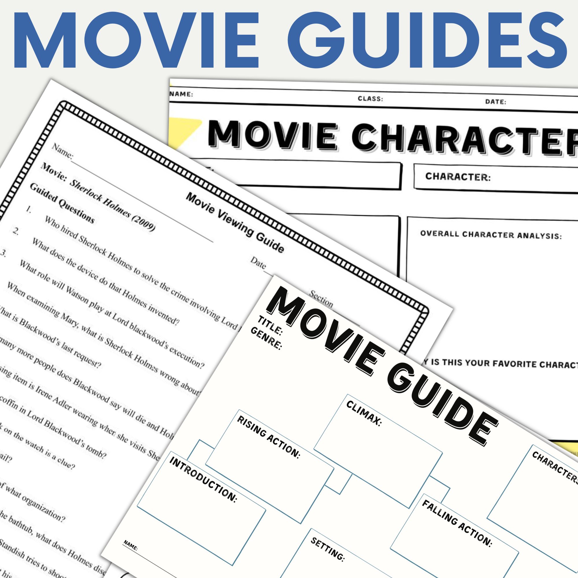 Sherlock Holmes (2009) | Movie Guide | Digital & Print Worksheets ...