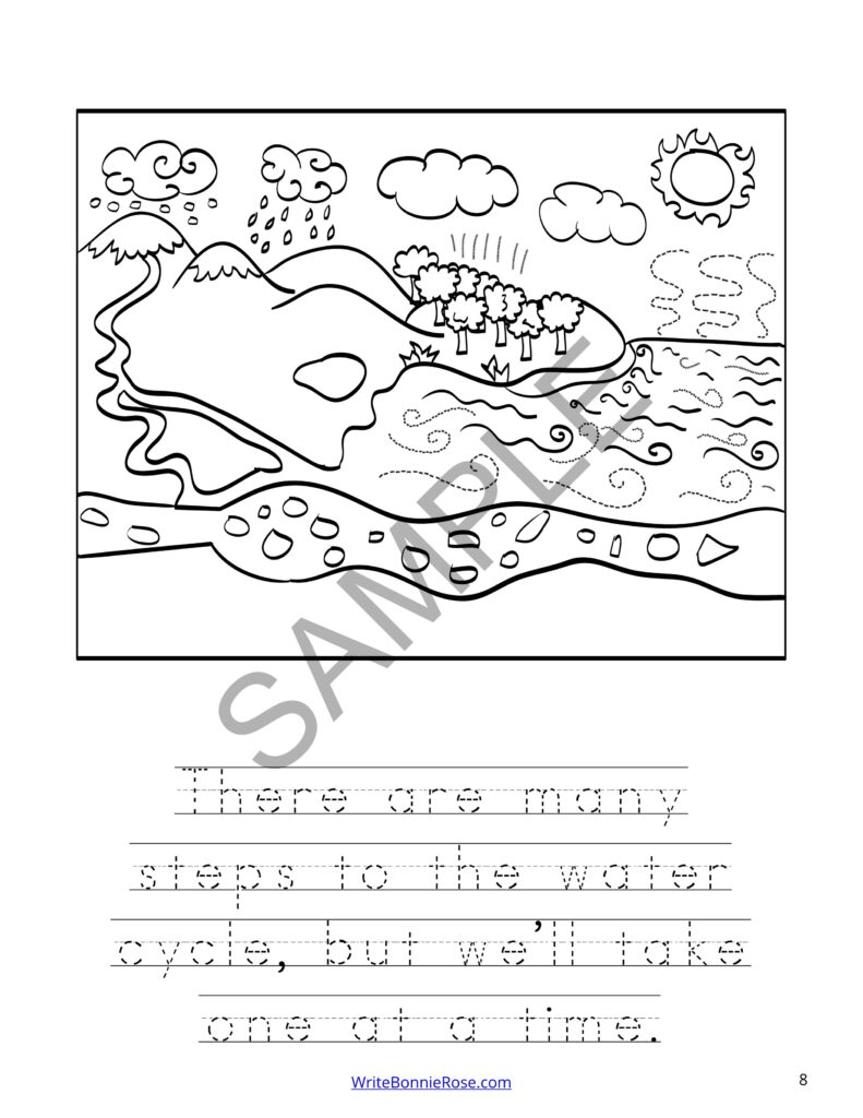 Learning About the Water Cycle Coloring Book-Level B | Made By Teachers
