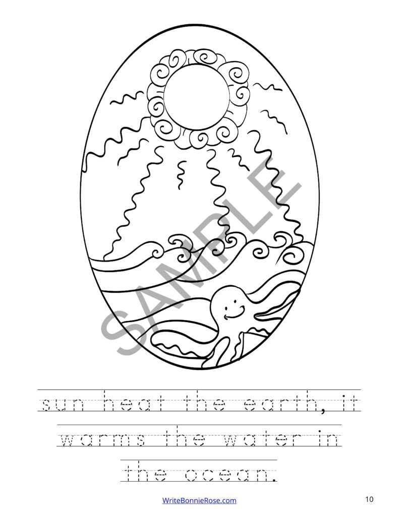 Learning About the Water Cycle Coloring Book-Level B | Made By Teachers