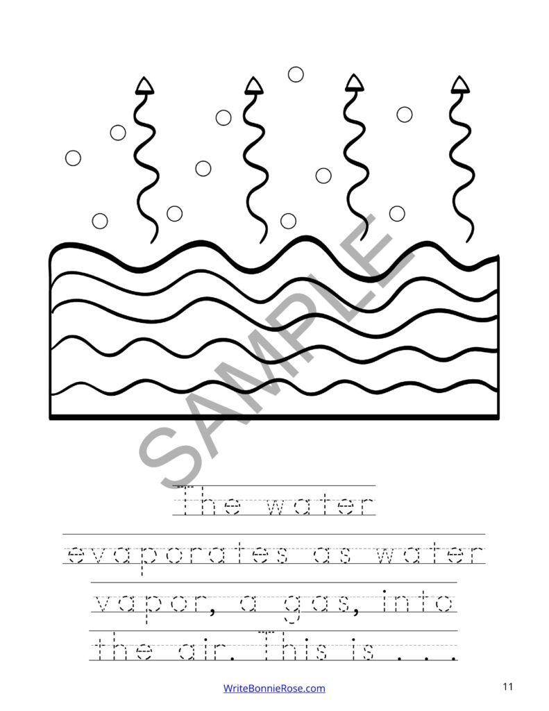 Learning About the Water Cycle Coloring Book-Level B | Made By Teachers