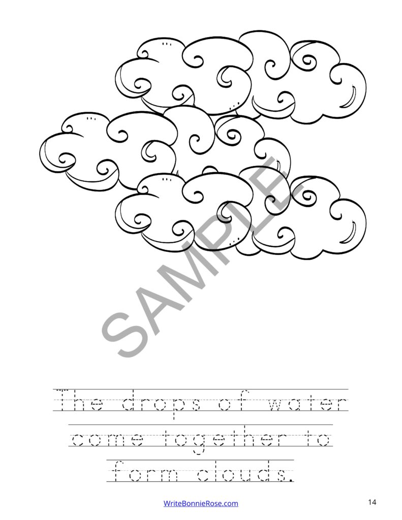 Learning About the Water Cycle Coloring Book-Level B | Made By Teachers