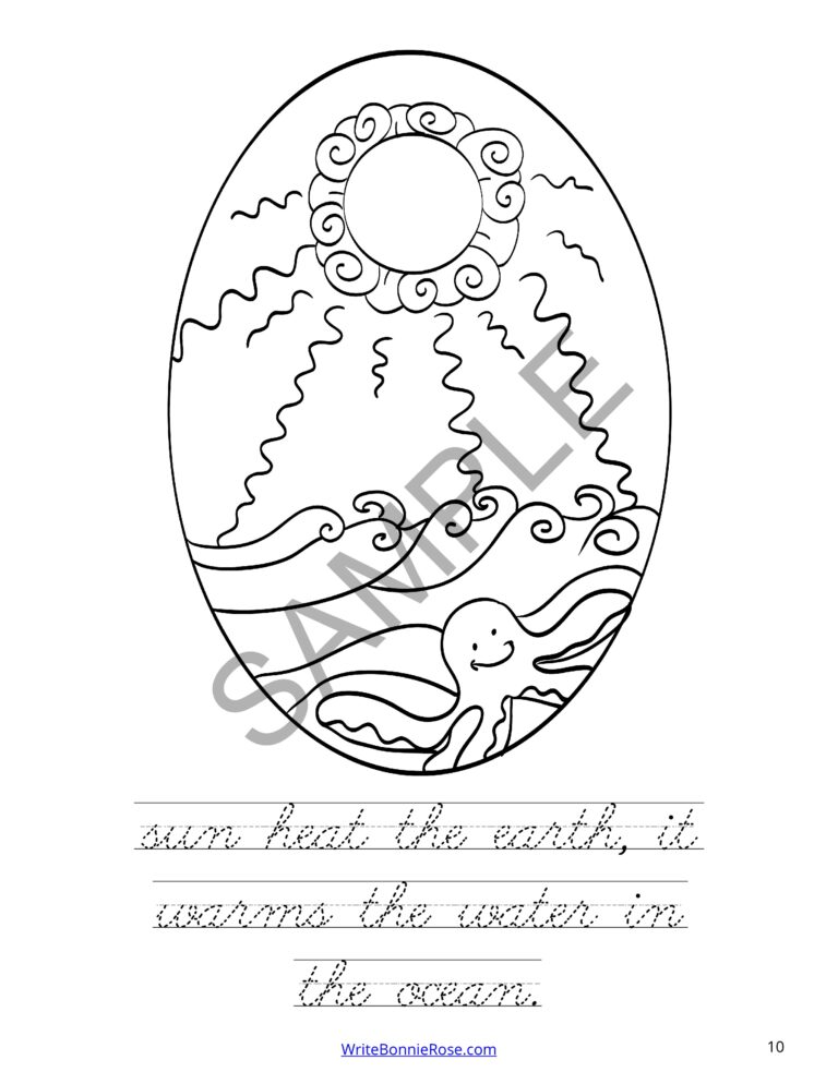 Learning About the Water Cycle Coloring Book-Level C | Made By Teachers