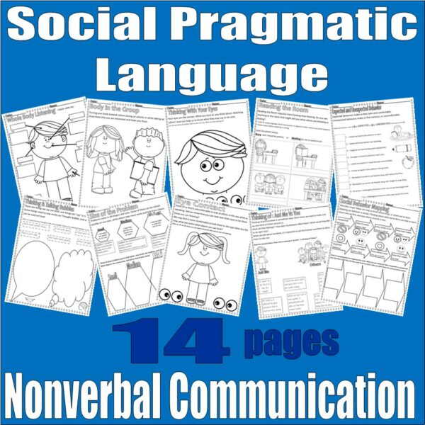 Social Pragmatic Language Nonverbal Communication Skills SEL | Made By ...