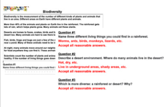 2nd Grade Science Habitats 2.LS4.1 Activities | Made By Teachers