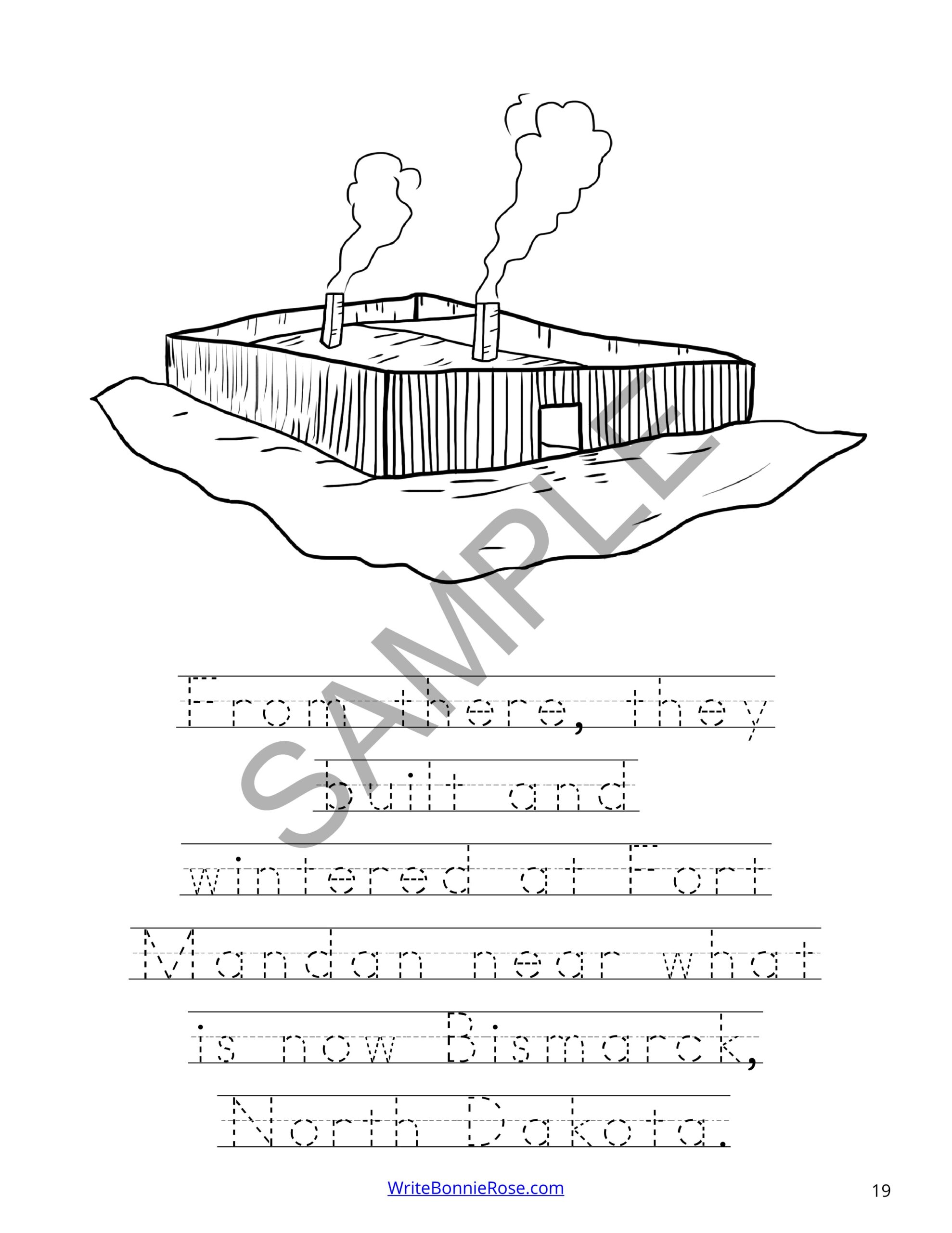 Lewis & Clark Expedition Coloring Book-Level B | Made By Teachers