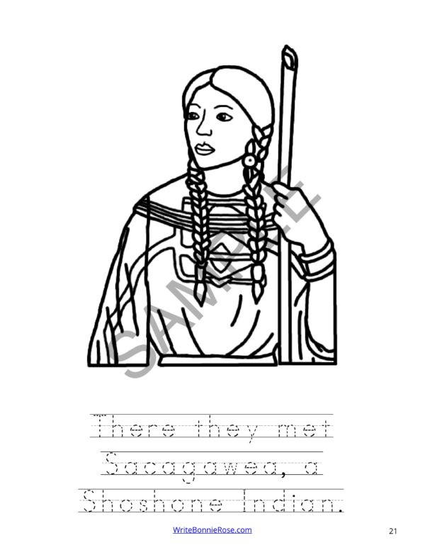 Lewis & Clark Expedition Coloring Book-Level B | Made By Teachers